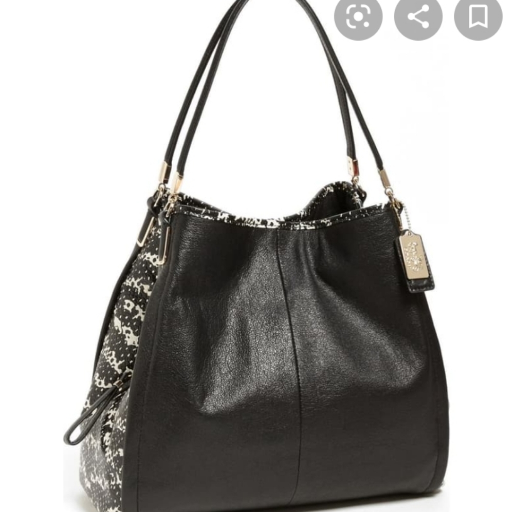 Coach Madison Phoebe Python Shoulder Bag - Gem
